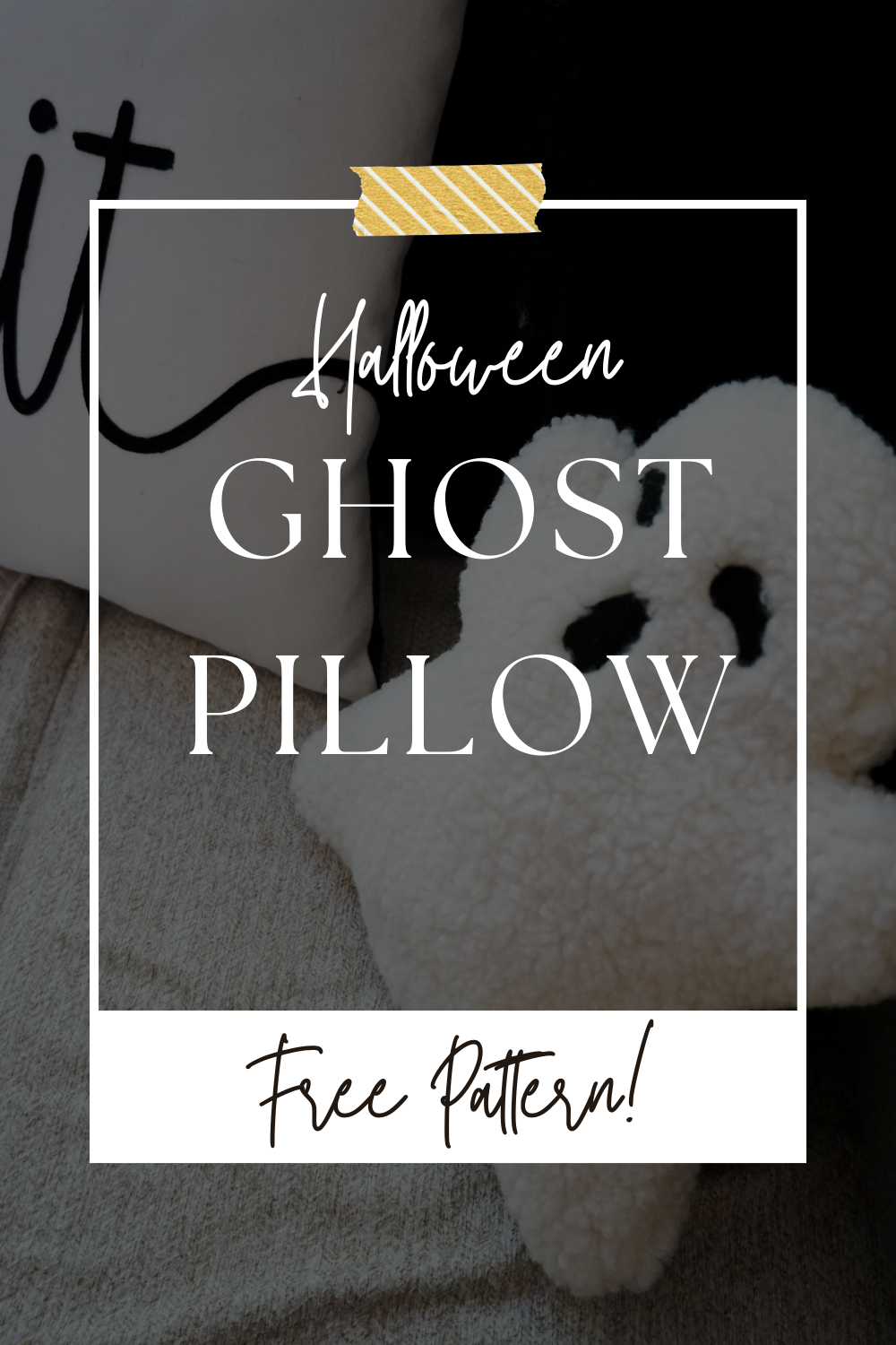 Free Sherpa Ghost Pillow Pattern: DIY Halloween Decor