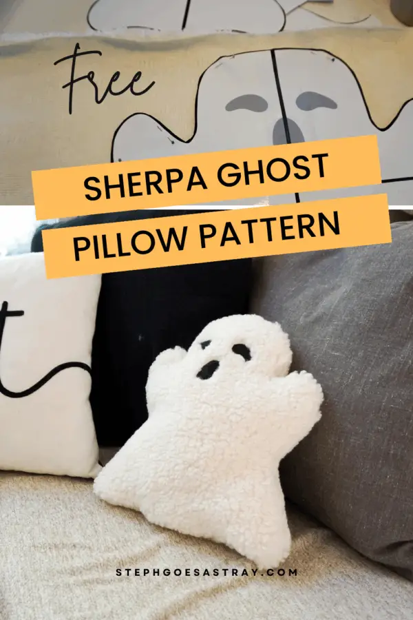 Free Sherpa Ghost Pillow Pattern: DIY Halloween Decor